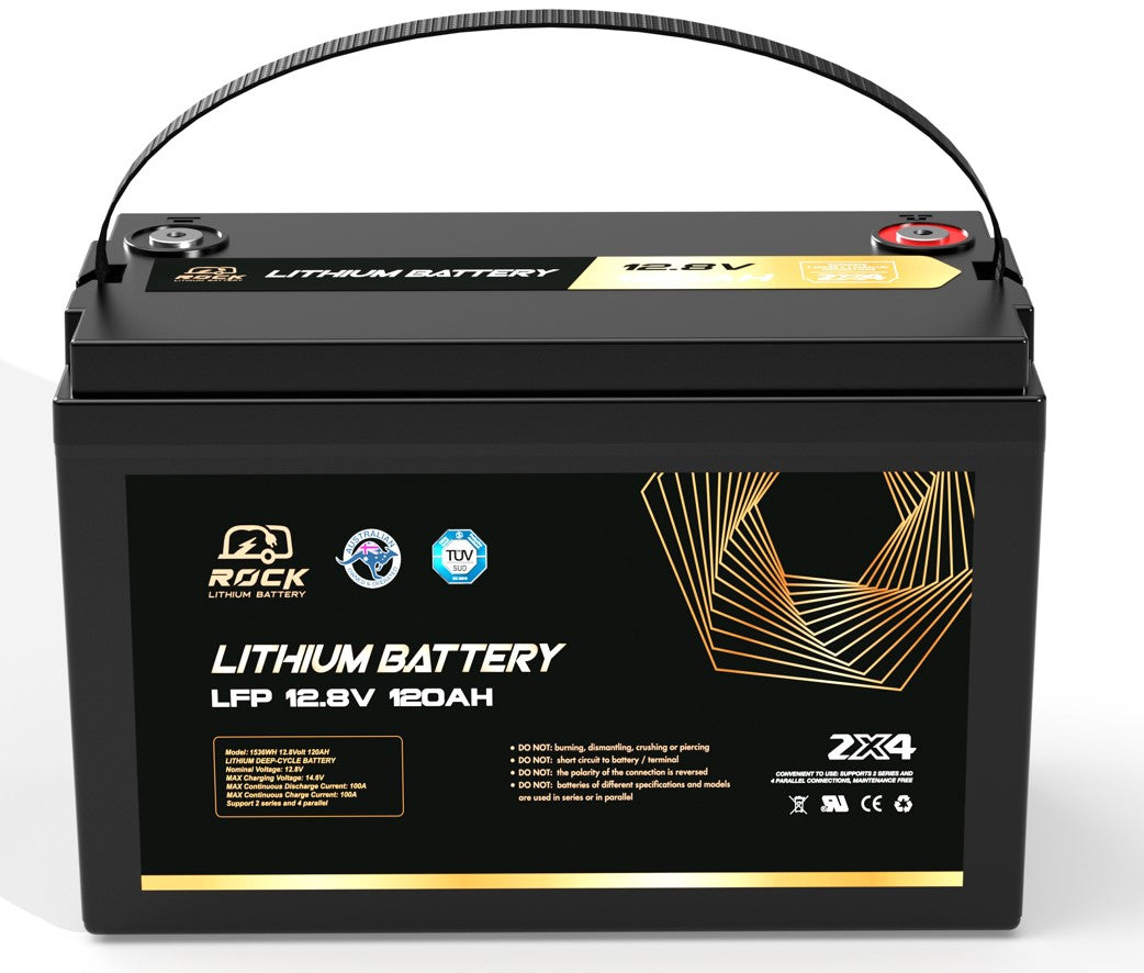 ROCK100 12V 120Ah Lithium Battery – Top Lithium Battery