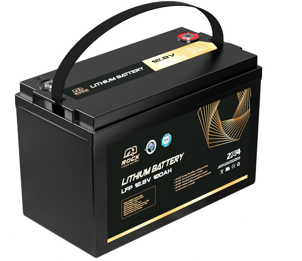 4x Rock 12V 120Ah LiFePO4 Battery – Top Lithium Battery