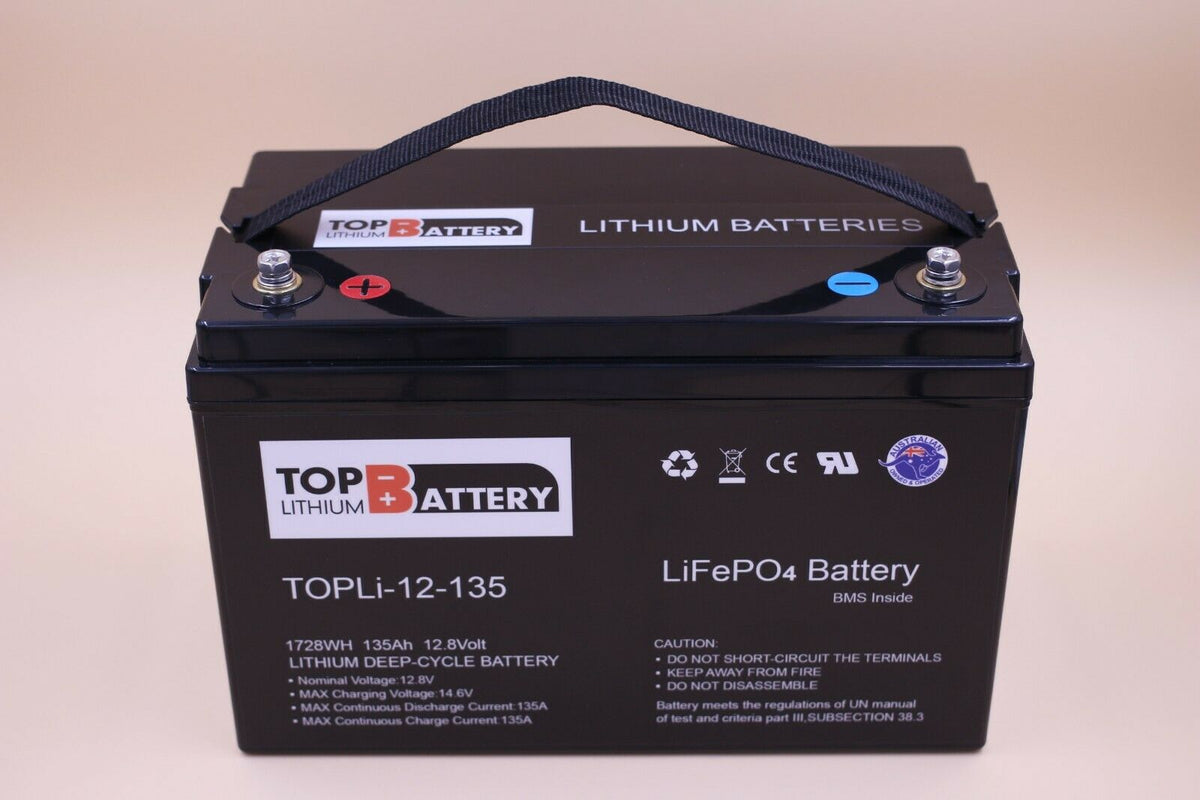 TOPLi 12V 135Ah Lithium Iron Phosphate Battery LiFePO4 – Top Lithium ...