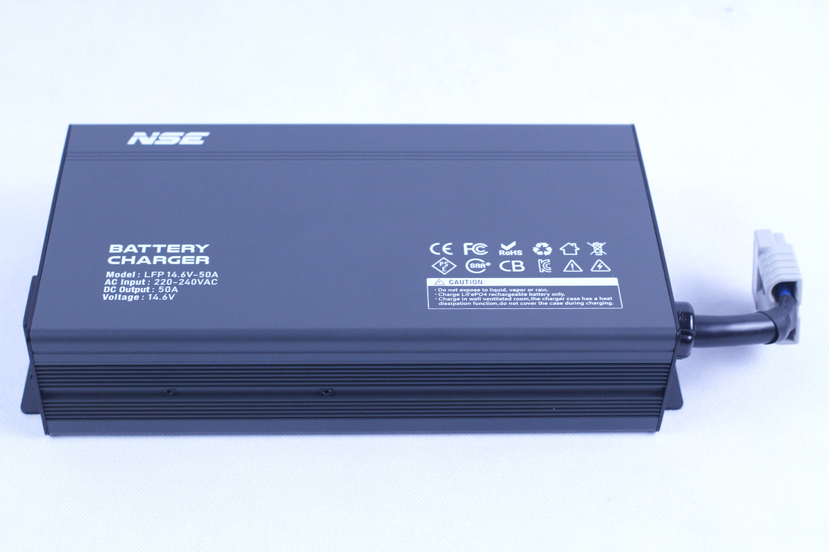 NSE 12V 50A Lithium Battery Charger AC240V to DC14.6V 50Amps – Top ...